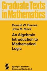 An Algebraic Introduction to Mathematical Logic | SpringerLink