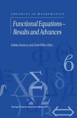 Functional Equations — Results and Advances | Springer Nature Link ...