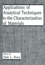 Applications of Analytical Techniques to the Characterization of ...