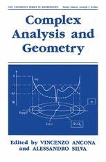 Complex Analysis and Geometry | SpringerLink