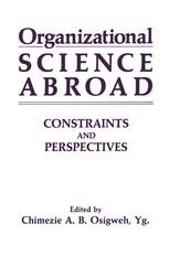 Organizational Science Abroad: Constraints and Perspectives | Springer ...