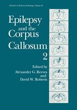Epilepsy and the Corpus Callosum 2 | Springer Nature Link (formerly ...