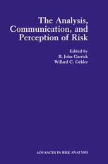 The Analysis, Communication, and Perception of Risk | SpringerLink