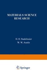 Materials Science Research | SpringerLink