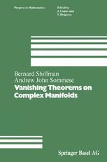 Vanishing Theorems on Complex Manifolds | Springer Nature Link (formerly SpringerLink)