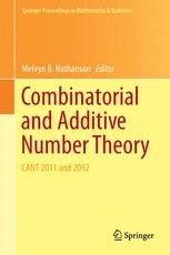 Combinatorial and Additive Number Theory: CANT 2011 and 2012 | SpringerLink