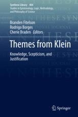 Themes from Klein: Knowledge, Scepticism, and Justification | SpringerLink