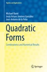 Quadratic Forms: Combinatorics and Numerical Results | Springer Nature ...