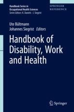 Handbook of Disability, Work and Health | Springer Nature Link ...