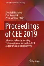 Proceedings of CEE 2019: Advances in Resource-saving Technologies and ...