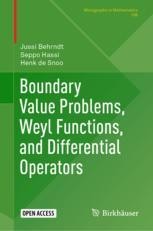 Boundary Value Problems, Weyl Functions, and Differential Operators | SpringerLink