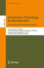 Information Technology for Management: Current Research and Future ...