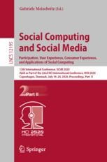 Social Computing and Social Media. Participation, User Experience ...