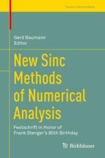 New Sinc Methods of Numerical Analysis: Festschrift in Honor of Frank Stenger's 80th Birthday ...