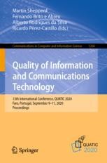 Quality of Information and Communications Technology: 13th ...