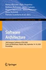 Software Architecture: 14th European Conference, ECSA 2020 Tracks and ...