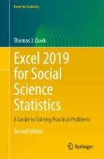 Excel 2019 for Social Science Statistics: A Guide to Solving Practical Problems | SpringerLink