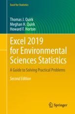 Excel 2019 for Environmental Sciences Statistics: A Guide to Solving ...
