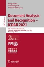 Document Analysis and Recognition – ICDAR 2021: 16th International ...