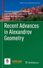 Recent Advances in Alexandrov Geometry | SpringerLink