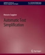 Automatic Text Simplification | SpringerLink