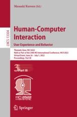 Human-Computer Interaction. User Experience and Behavior: Thematic Area ...