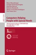 Computers Helping People with Special Needs: 18th International ...