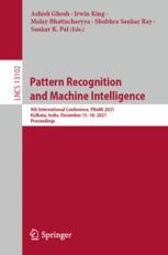 Pattern Recognition and Machine Intelligence: 9th International ...