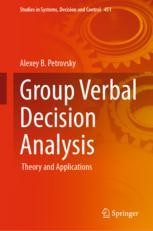 Group Verbal Decision Analysis: Theory and Applications | Springer ...