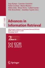 Advances in Information Retrieval: 45th European Conference on ...