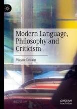 Modern Language, Philosophy and Criticism | Springer Nature Link ...