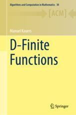 D-Finite Functions | SpringerLink