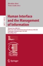 Human Interface and the Management of Information: Thematic Area, HIMI ...