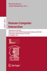 Human-Computer Interaction: Thematic Area, HCI 2023, Held as Part of ...