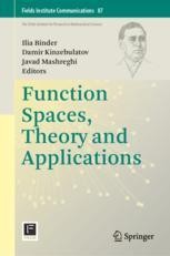 Function Spaces, Theory and Applications | SpringerLink