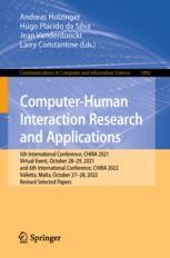 Computer-Human Interaction Research and Applications: 5th International ...
