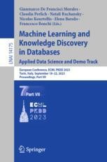 Machine Learning and Knowledge Discovery in Databases: Applied Data ...