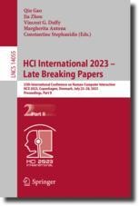 HCI International 2023 – Late Breaking Papers: 25th International ...
