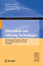Information and Software Technologies: 29th International Conference, ICIST 2023, Kaunas ...