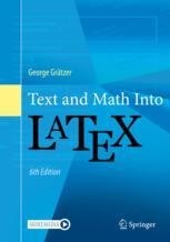 Text and Math Into LaTeX | SpringerLink