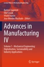 Advances in Manufacturing IV: Volume 1 - Mechanical Engineering ...