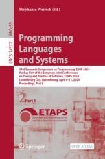 Programming Languages and Systems: 33rd European Symposium on ...