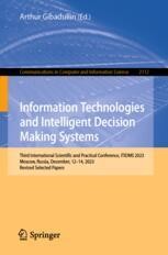Information Technologies and Intelligent Decision Making Systems: Third ...