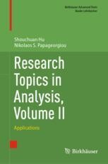 Research Topics in Analysis, Volume II: Applications | SpringerLink