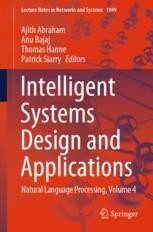 Intelligent Systems Design and Applications: Natural Language Processing, Volume 4 | Springer ...