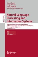 Natural Language Processing and Information Systems: 29th International ...