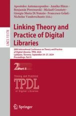 Linking Theory and Practice of Digital Libraries: 28th International Conference on Theory and ...