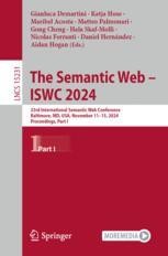The Semantic Web – ISWC 2024: 23rd International Semantic Web Conference, Baltimore, MD, USA ...