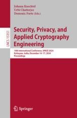 Security, Privacy, and Applied Cryptography Engineering: 14th ...