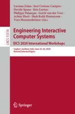 Engineering Interactive Computer Systems. EICS 2024 International Workshops: Cagliari, Sardinia ...